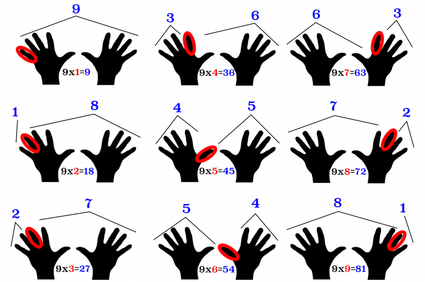 Use Your Fingers To Multiply As Fast As You Can Count | The Science ...